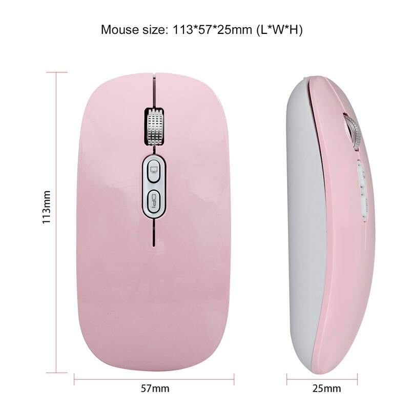 เม้าไร้สาย แบบชาร์จ M103 USB Optical Mouse Wireless Bluetooth Silent ...