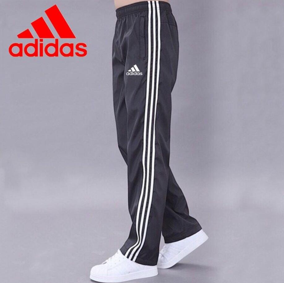 Adidas M-5XL กางเกงเหงื่อผู้ชาย กางเกงวอร์มขาปล่อย ขายาว แห้งเร็ว ลาย ...