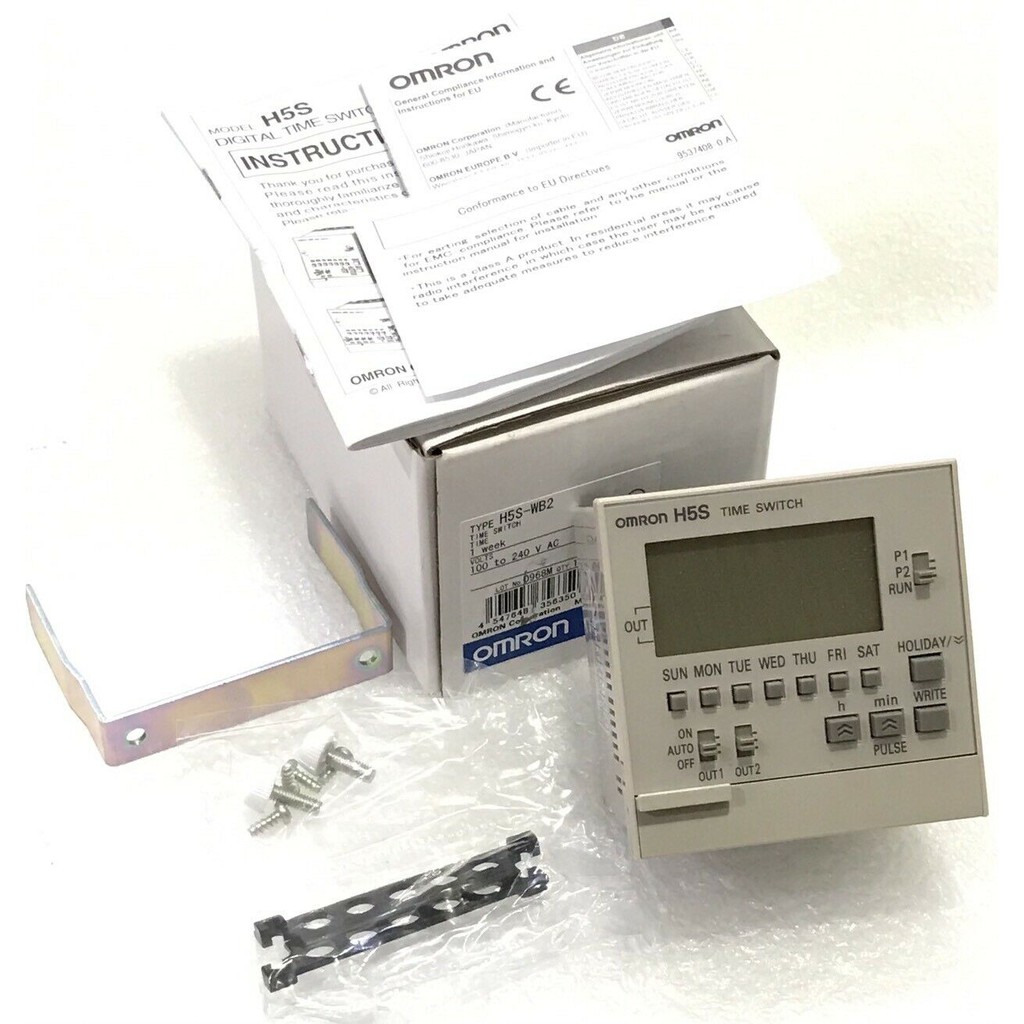 New OMRON H5S-WB2 Digital Time Switch Weekly timer, 100-240VAC, 2 Output Relay | Shopee Thailand