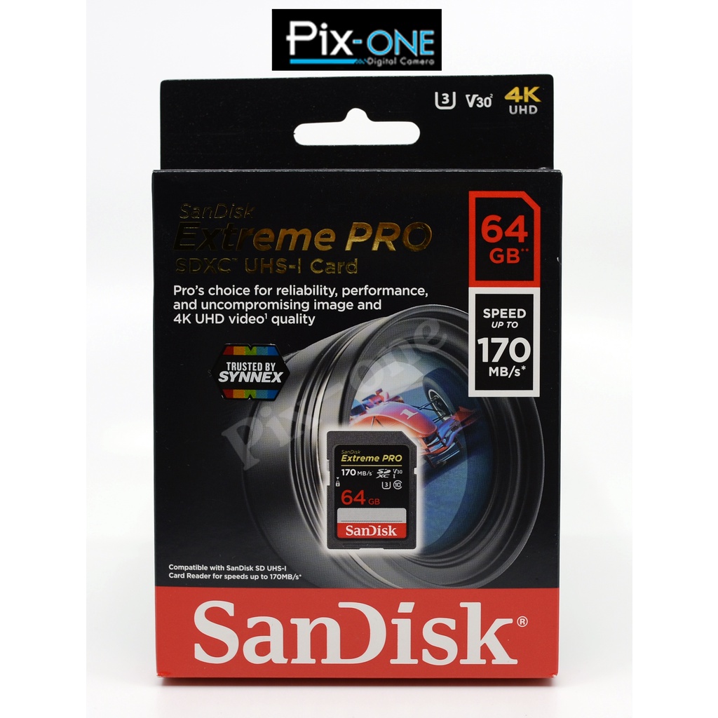 SANDISK EXTREME PRO SD 64 GB (170 Mb/s) | Shopee Thailand
