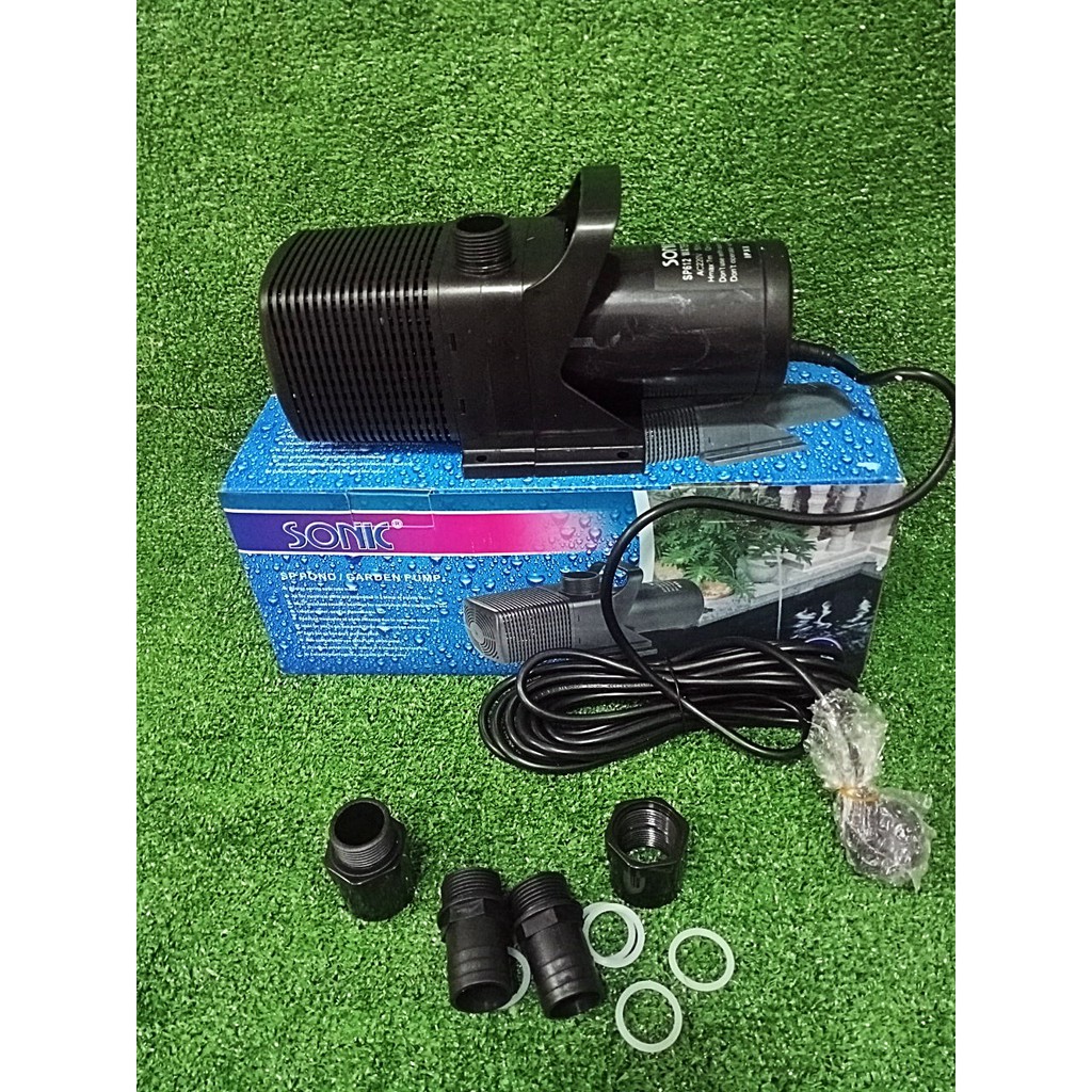 ปั้มน้ำยอดนิยม ราคาถูก SONIC SP-612 ปั๊มดูดน้ำ ปั้มน้ำบ่อปลา ปั๊มน้ำพุ น้ำตก ขนาด 12,000 ลิตรต่อ ...