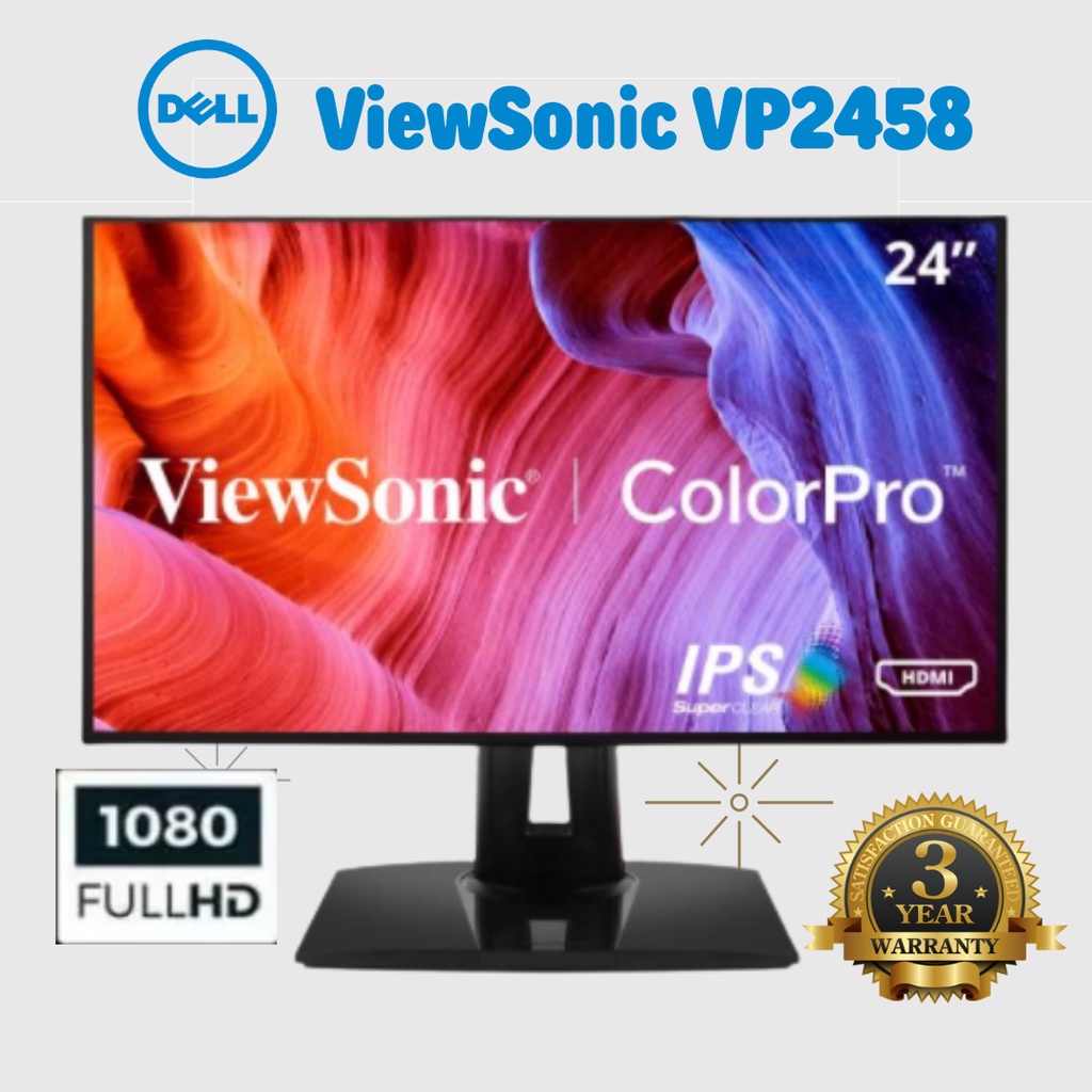 [พร้อมส่ง] ViewSonic VP2458 24" IPS 1080p 100% sRGB Professional ...