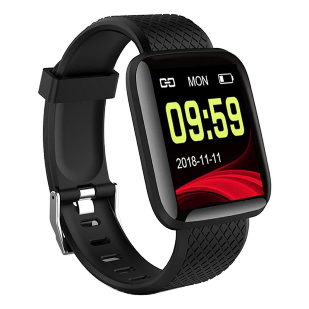(HD Screen)116plus Smart Watch Heart Rate Monitor Blood Pressure ...