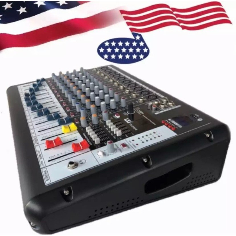 เพาเวอร์มิกเซอร์ มิกเซอร์ 10ช่อง Power Mixer เครื่องเสียง ขยายเสียง ...