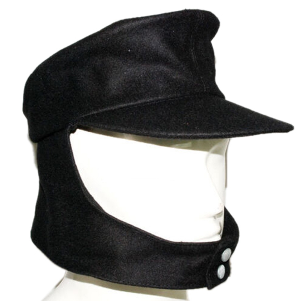WWII GERMAN EM ELITE Soldier Winter PANZER M43 FIELD Wool CAP Hat in ...