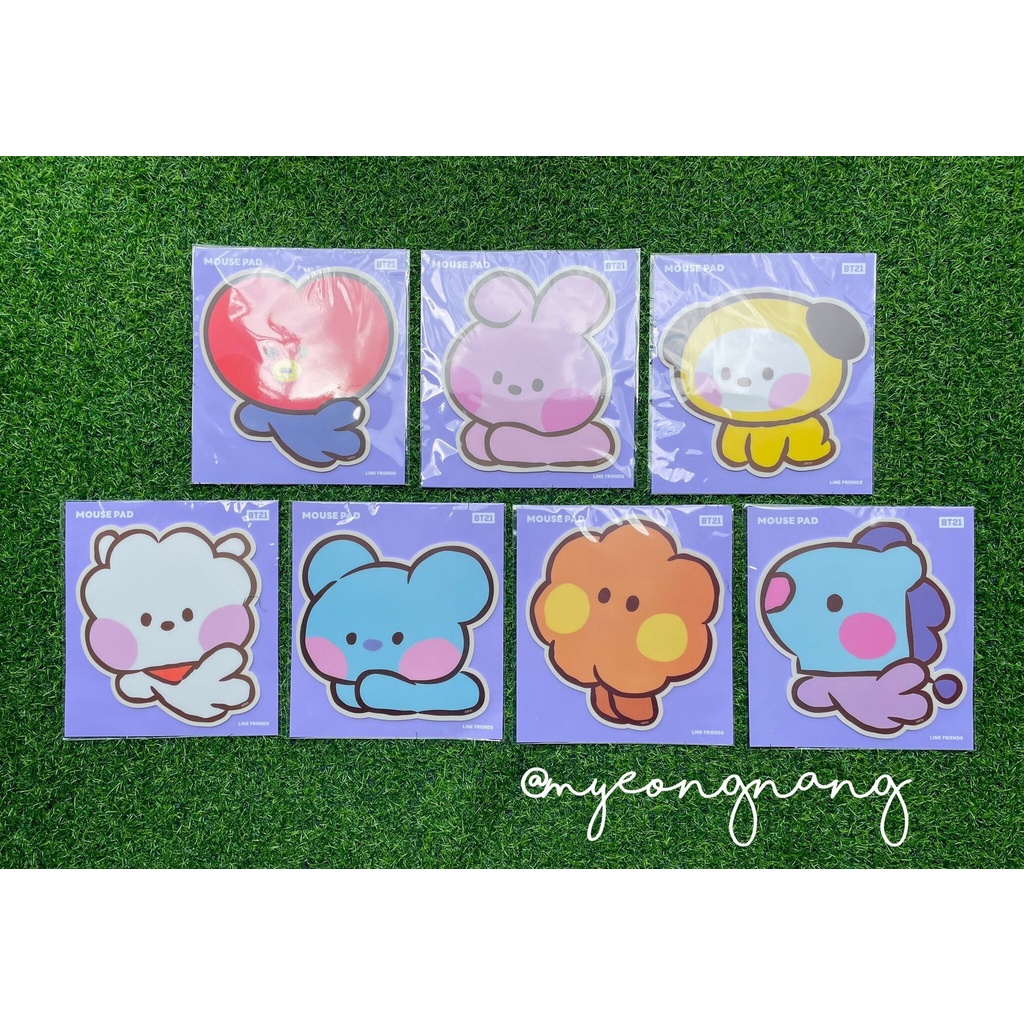 BT21 พร้อมส่ง แผ่นรองเมาส์ MININI JELLY CANDY MOUSE PAD - myeongnang ...