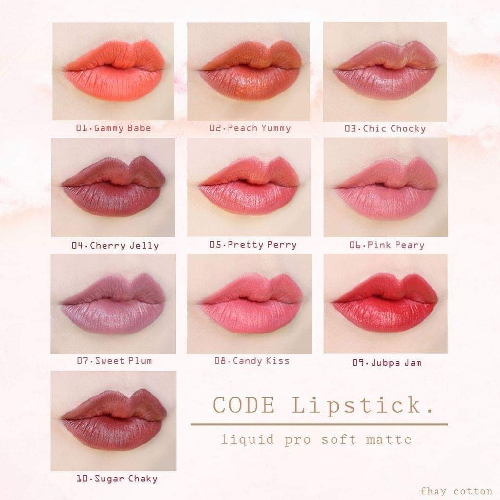 (แท้) Cosluxe Code Lipstick Liquid Pro Soft Matte คอสลุคส์ โค้ด ลิปซอ ...