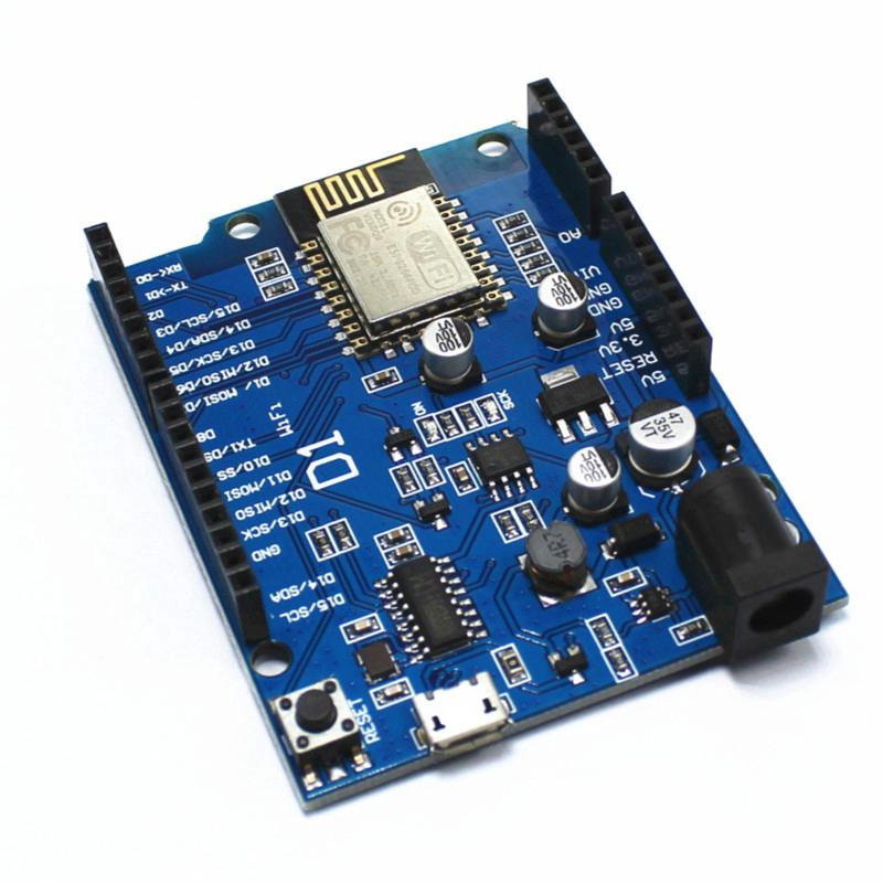 Wemos บอร์ดโมดูล ไวไฟ ในตัว D1 Wifi Arduino Uno R3 Ch340 Esp8266 Esp
