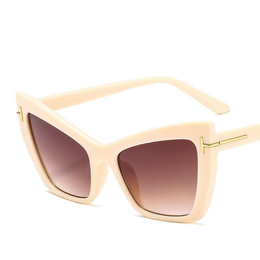 Hubert Cool Cat Eye Sunglasses Personality Women Eyeglass Blocking