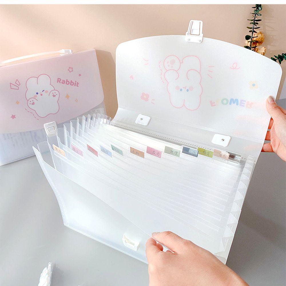 GUADALUPE Large Capacity A4 File Storage Bag Multi-function Filing ...