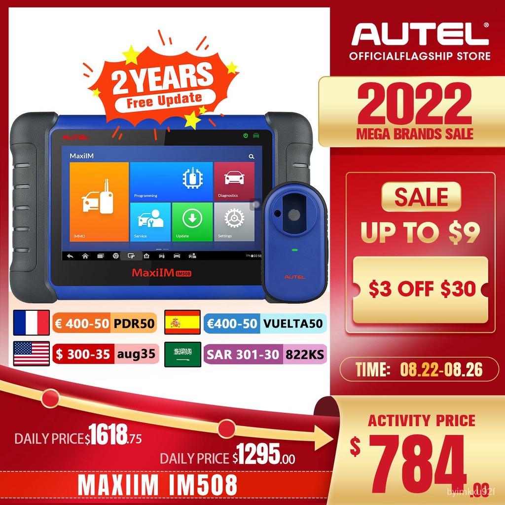 Autel MaxiIM IM508 With XP400PRO Automotive IMMO Key Programming Tool ...