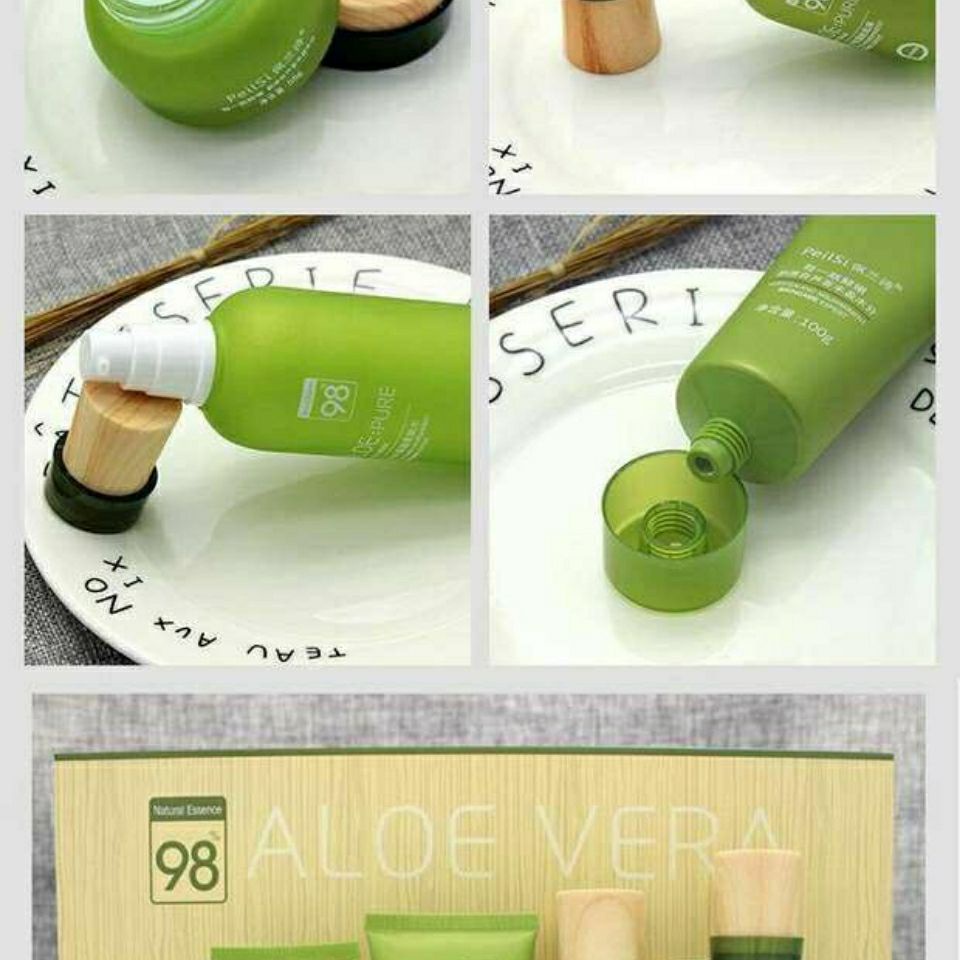 Pei Lan Shi Ju Moisturizing Aloe Vera 5 ชิ้น Set Box Softening Lotion ...
