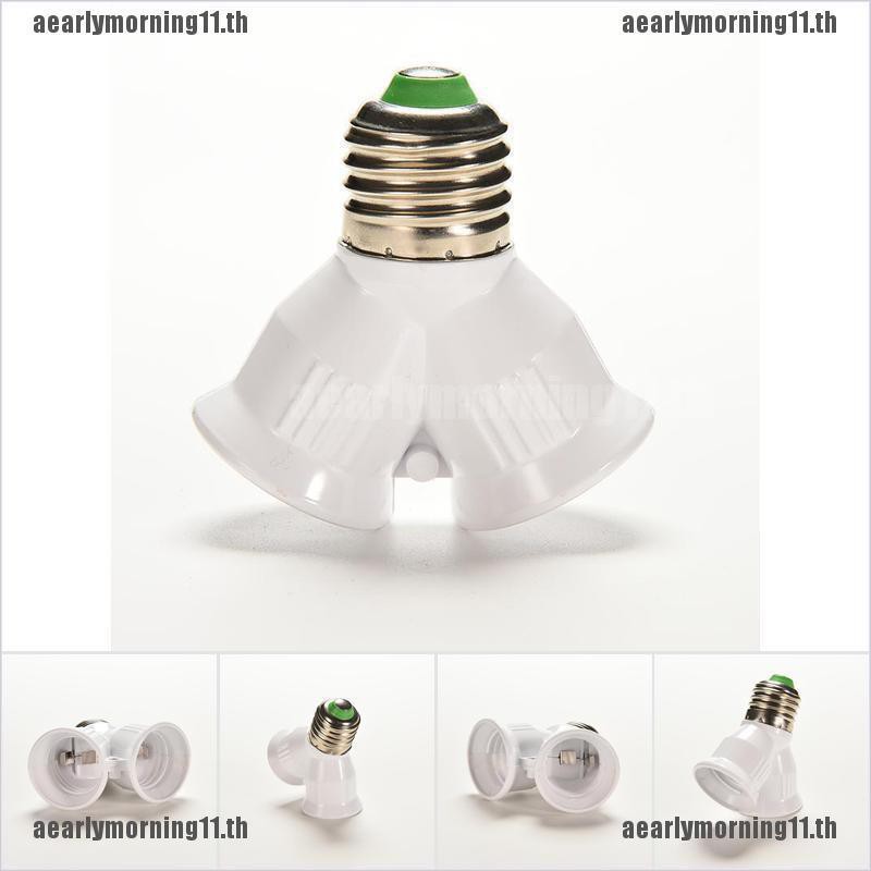 [COD+aearly]Screw E27 LED Base Light Lamp Bulb Socket 1 to 2 Splitter ...