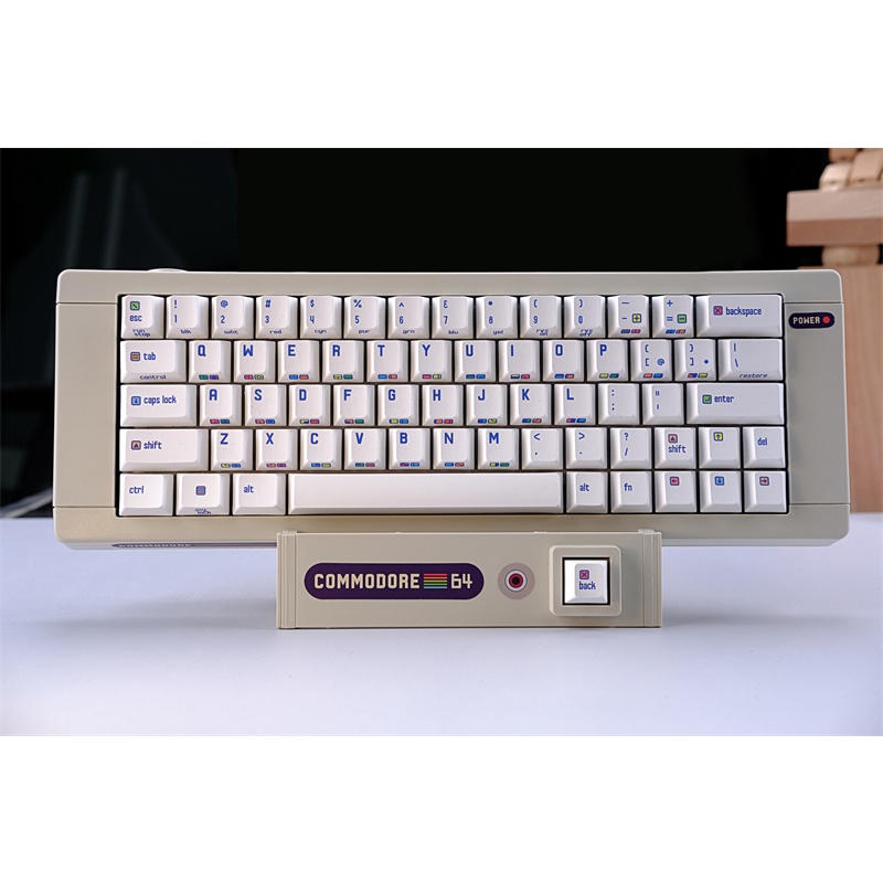 แป้นพิมพ์คอมพิวเตอร์ Commodore 64 C64 Custom Theme Keycaps PBT Dye Sub ...