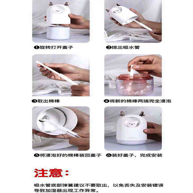 Meng pet humidifier ห้องนอนสำนักงานปิดมินินักเรียนแบบพกพารถน้ำมันหอม ...