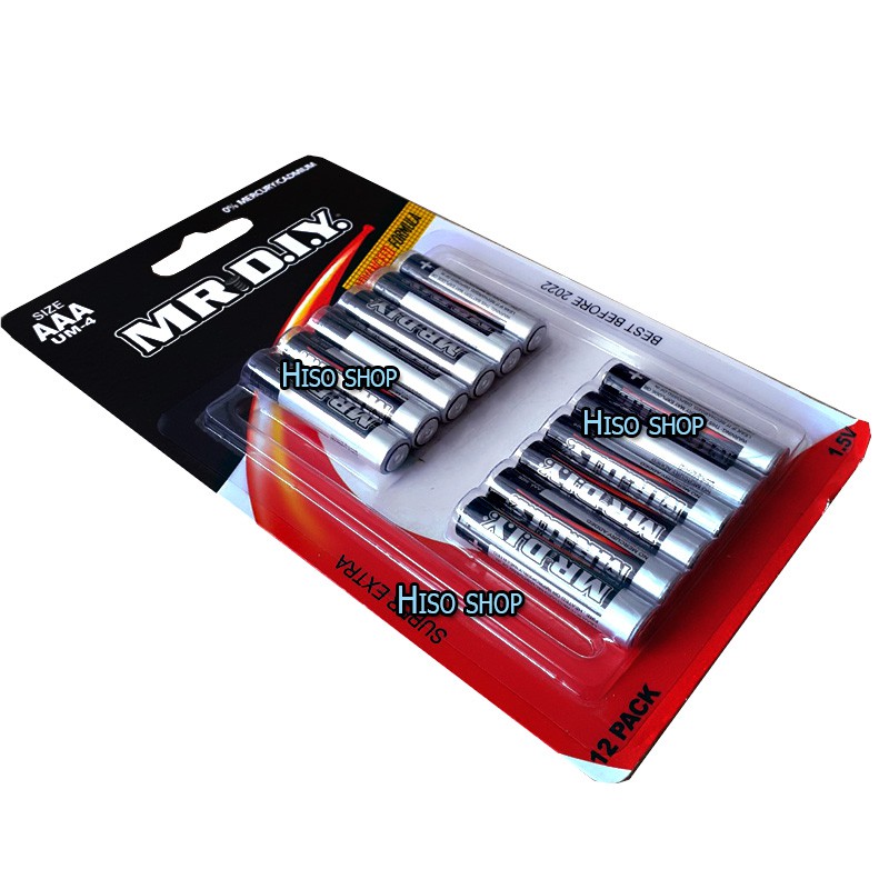 ตอนนี้ปรับโฉมใหม่แล้ว ถ่าน MR.DIY Super Extra Battery AAA 12 ก้อน ...