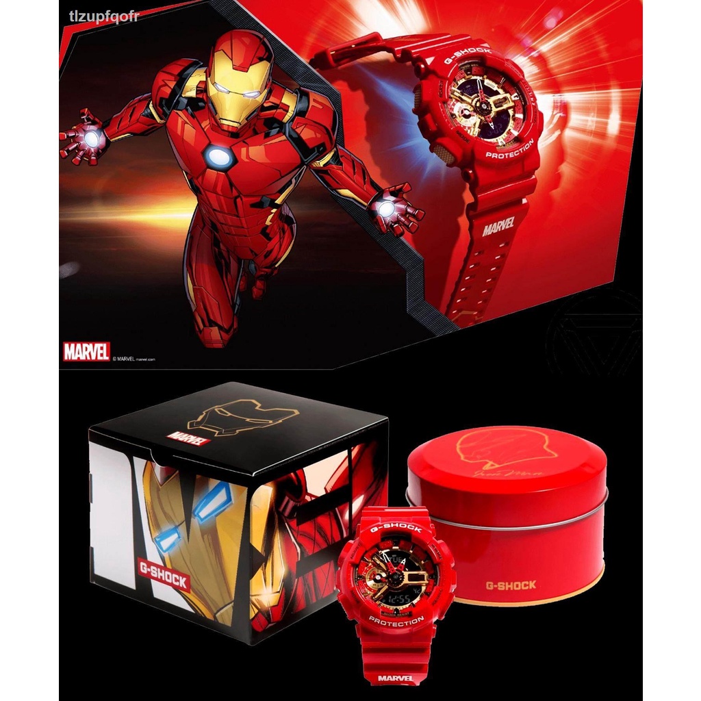 Casio G-Shock Marvel Avengers Collection IRON MAN GA-110IRONMAN-4PR ...