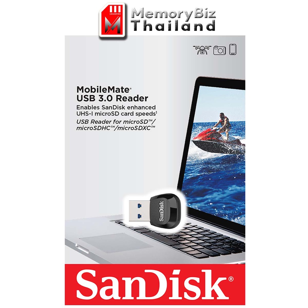 Sandisk MobileMate card reader microSD USB 3.0 Black (SDDR-B531-GN6NN ...