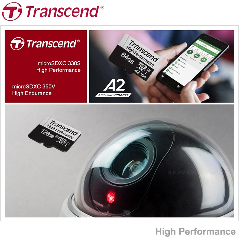Transcend High Performance MicroSD Card 64GB (R 100MBs W 60MBs) สำหรับ ...