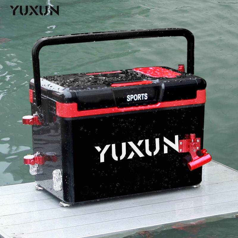 Yuxun 2021 ใหม่กล่องตกปลาข้อเสนอพิเศษจัดส่งฟรี clear multi-functional หนากล่องตกปลา 27L สี่ขายก ...