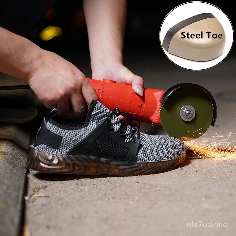 Men Women Steel Toe Cap Air Work Safety Boots Puncture-Proof Non-slip ...