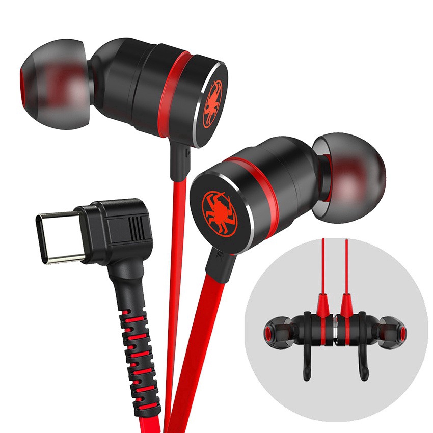 PLEXTONE G20 Type-C Double Bass Gaming Headphone Magnetic Earbuds Noise ...