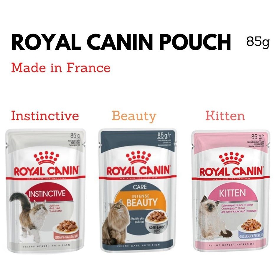 ♗Royal Canin Pouch อาหารเปียก (Instinctive / Kitten Intense Beauty ...