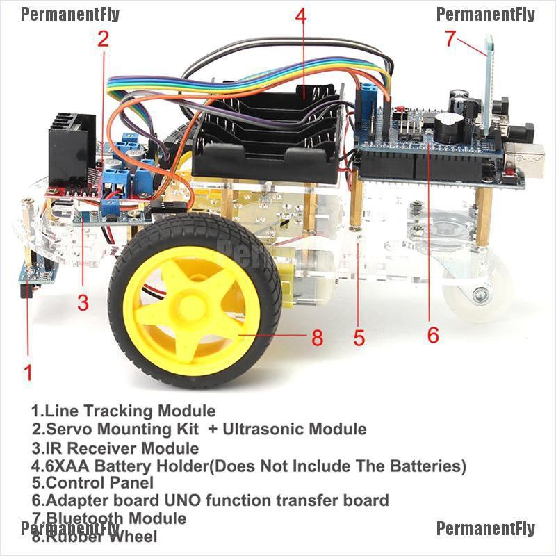 Newsandthen Avoidance Tracking Motor Smart Robot Car Chassis Kit 2WD ...