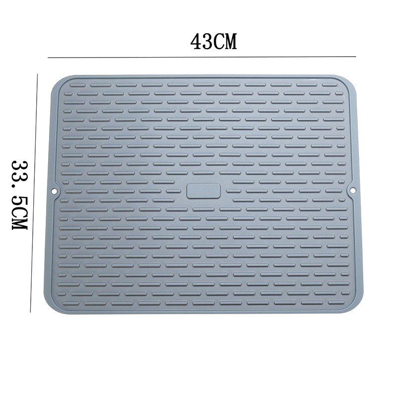 2 Sets of Silicone Drying Mats Draining Mats Multi-Functional Water ...