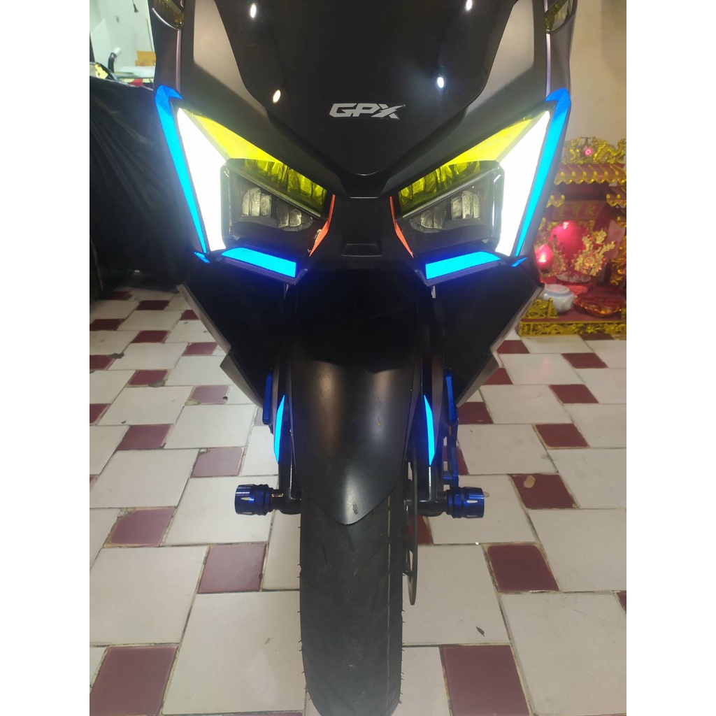 GPX DRONE 155 ฟิล์มแต่งใต้ไฟหน้า+คิ้วไฟหน้า | Shopee Thailand