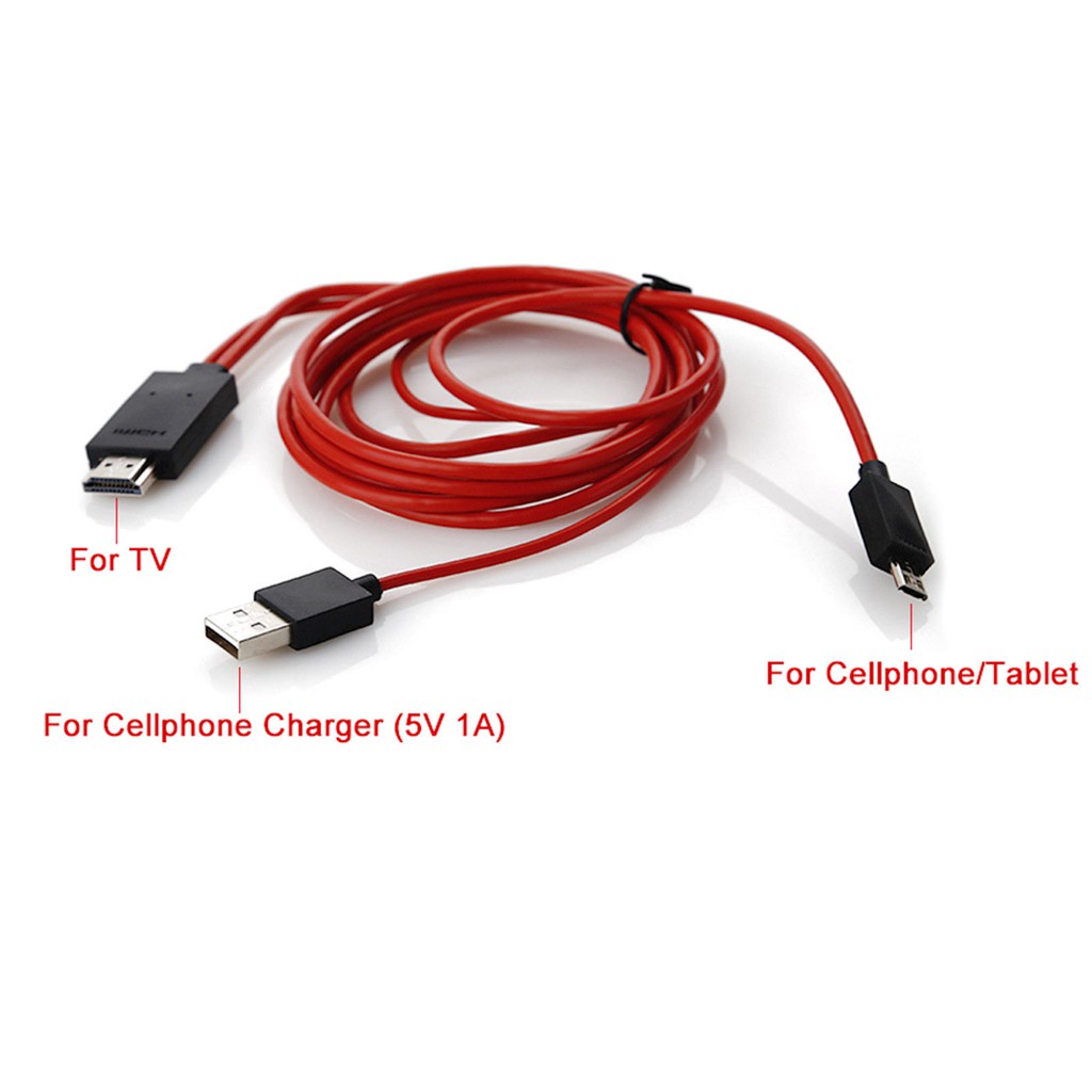MHL Micro USB to HDMI 1080P HD สายแปลง MHL to HDMI TV Cable Adapter For ...