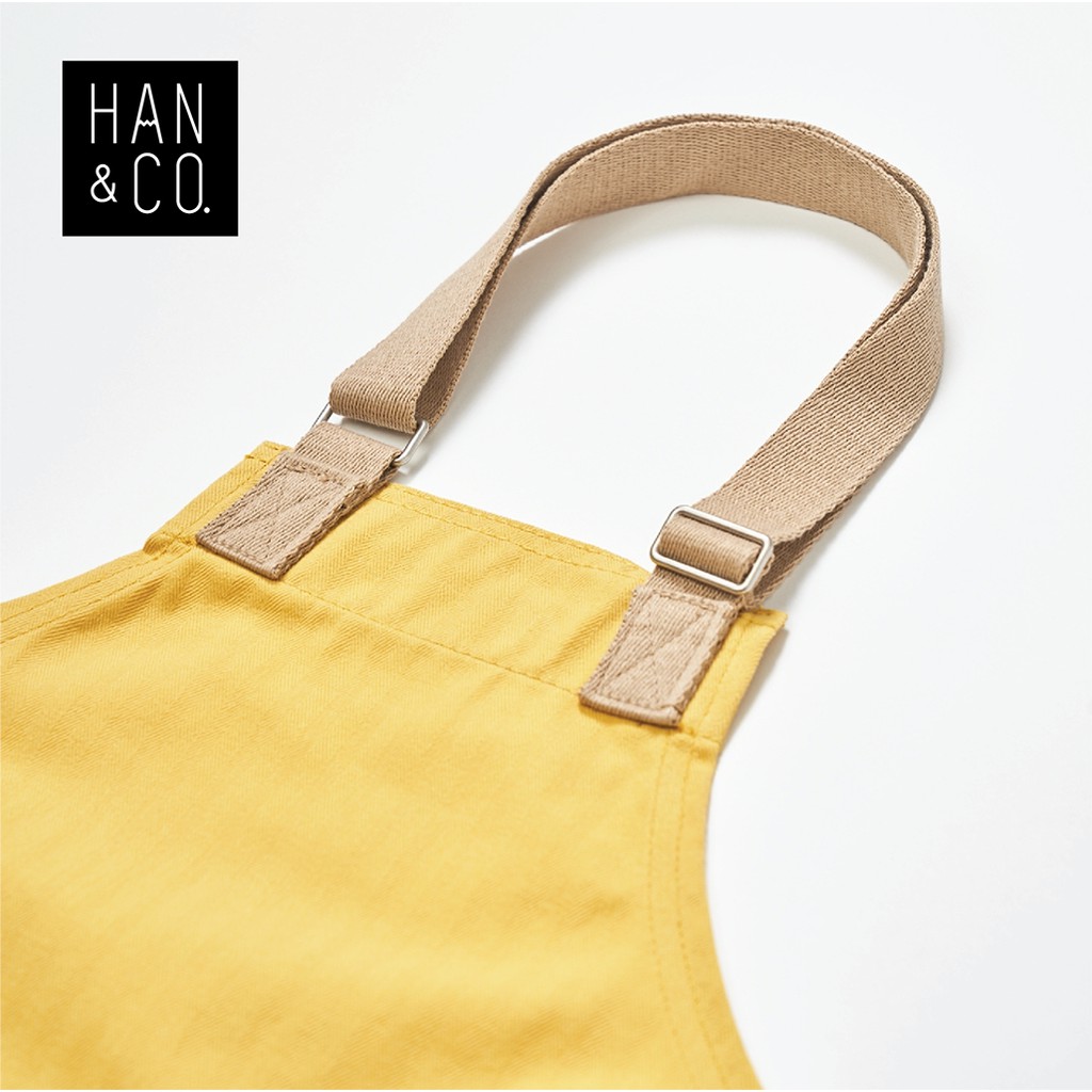 HanCo. Kids Apron Apricot ผ้ากันเปื้อนเด็กแบบคล้องคอสีเหลืองแอปริคอต ...