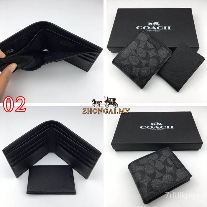 Coach boys short clip coach C pattern boys short wallet COACH 74736 ...