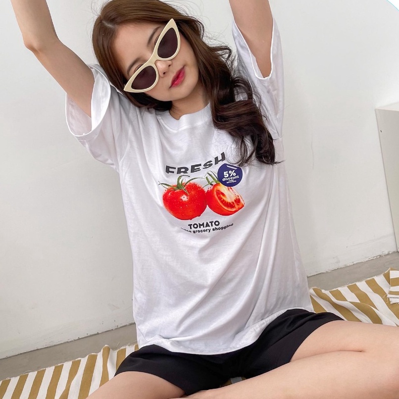 เสื้อยืด เสื้อยืดโอเวอร์ไซส์ SWEET N SOUR SET (COMFY COTTON) - bubblecloud.official - ThaiPick