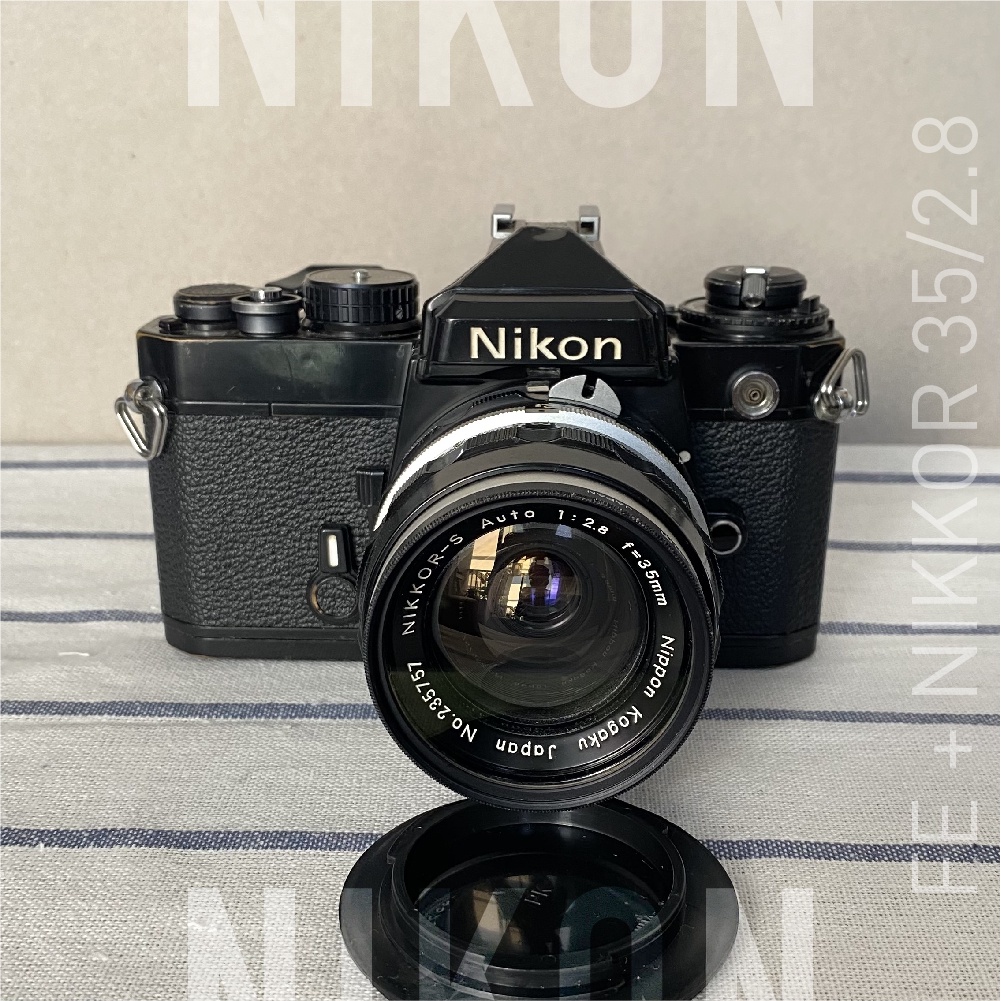 Nikon FE Black Nikkor s auto 35mm f2.8 กล้องฟิล์ม - pi8ces - ThaiPick