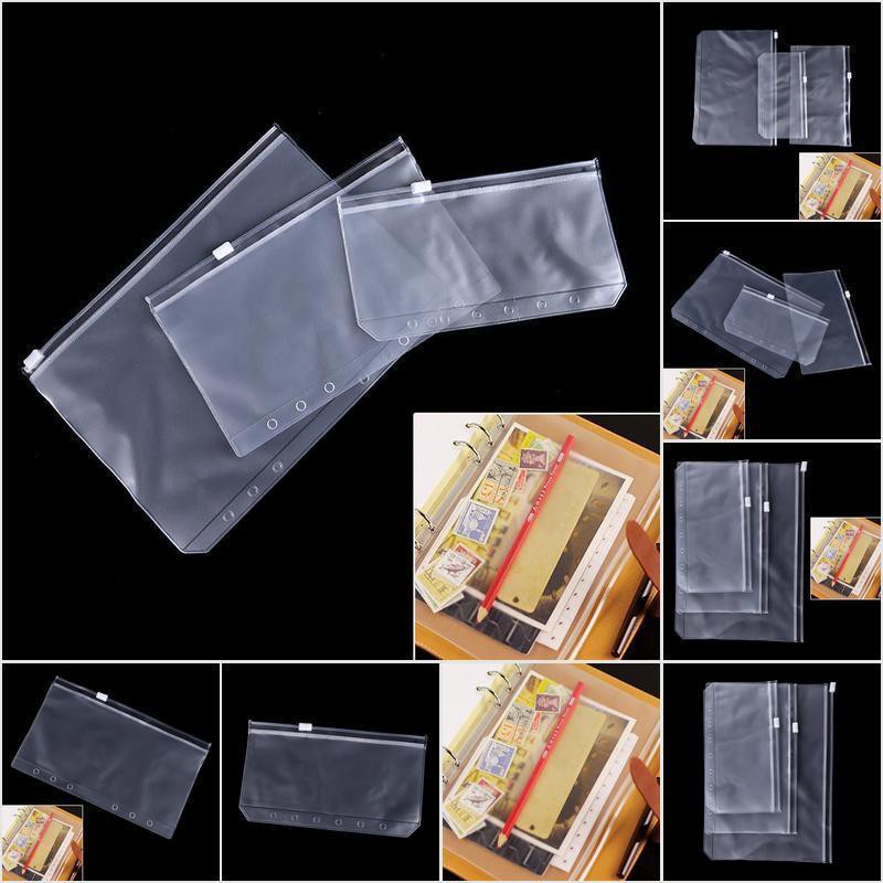 【aosu•OAS】A5/A6/A7 Transparent Zip Lock Envelope Binder Pocket Refill ...