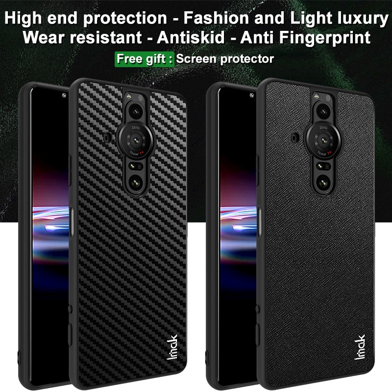 Imak Sony Xperia Pro-I Case Soft Frame Hard Back Phone Protective Case ...