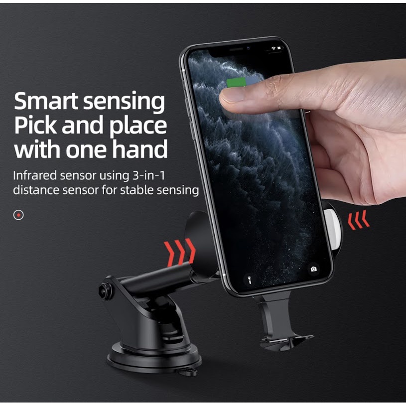 พร้อมส่ง Hoco CA60 10W ที่วางโทรศัพท์ในรถยนต์ Automatic Induction In-car Holder wireless Fast ...