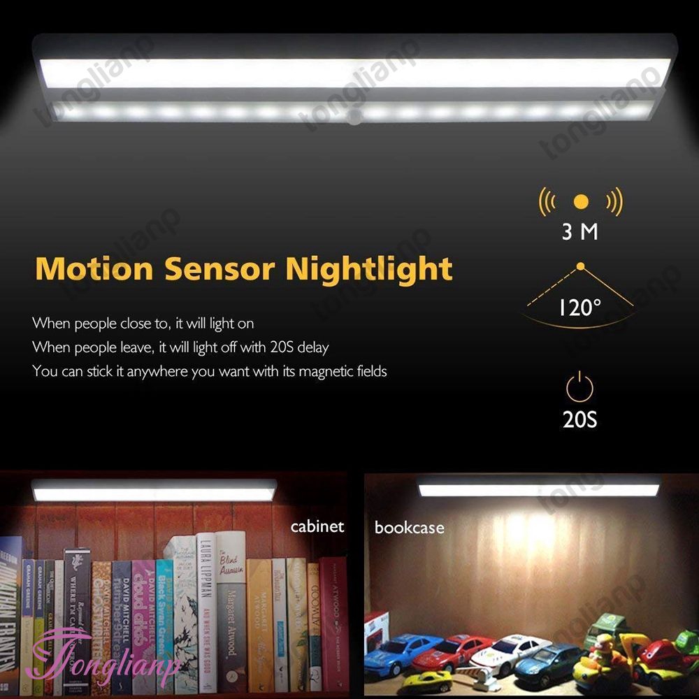 Cod / หลอดไฟ Led ไร้สายเซ็นเซอร์ตรวจจับการเคลื่อนไหวสําหรับติดตู้เสื้อ ...