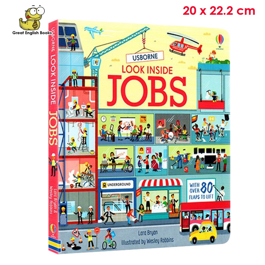 พร้อมส่ง หนังสือบอร์ดบุ๊ค Usborne Look Inside Jobs หนังสือภาษาอังกฤษ ...
