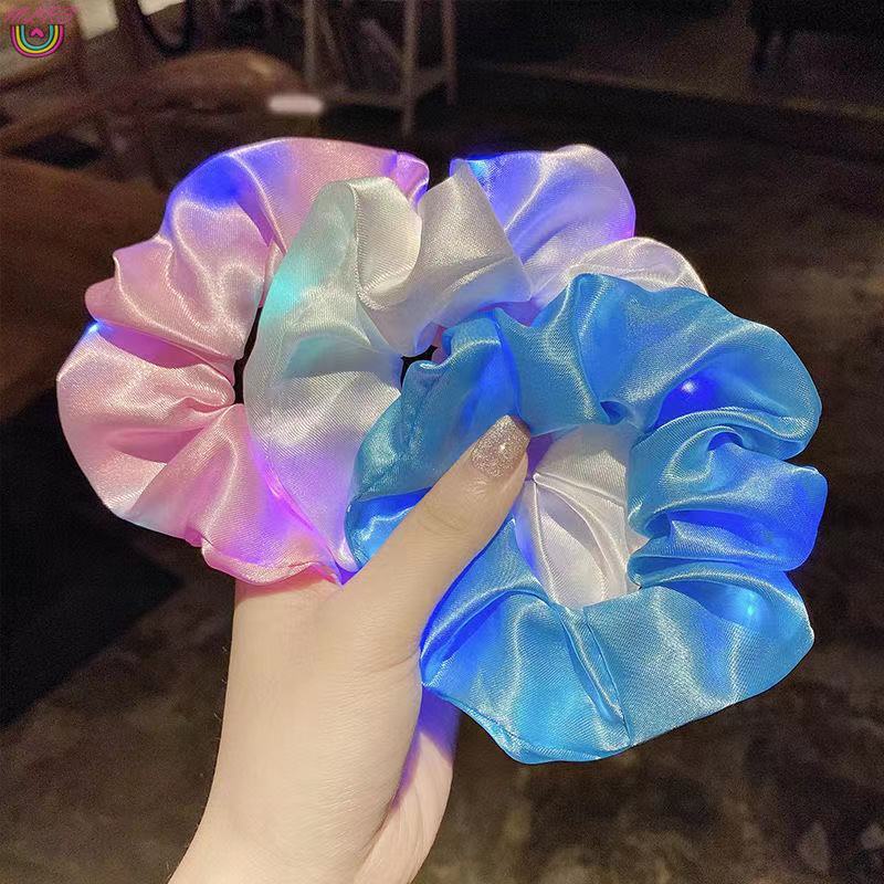 MS LED Light Hair Bands For Girls Luminous Elastic Hair Headbands ...