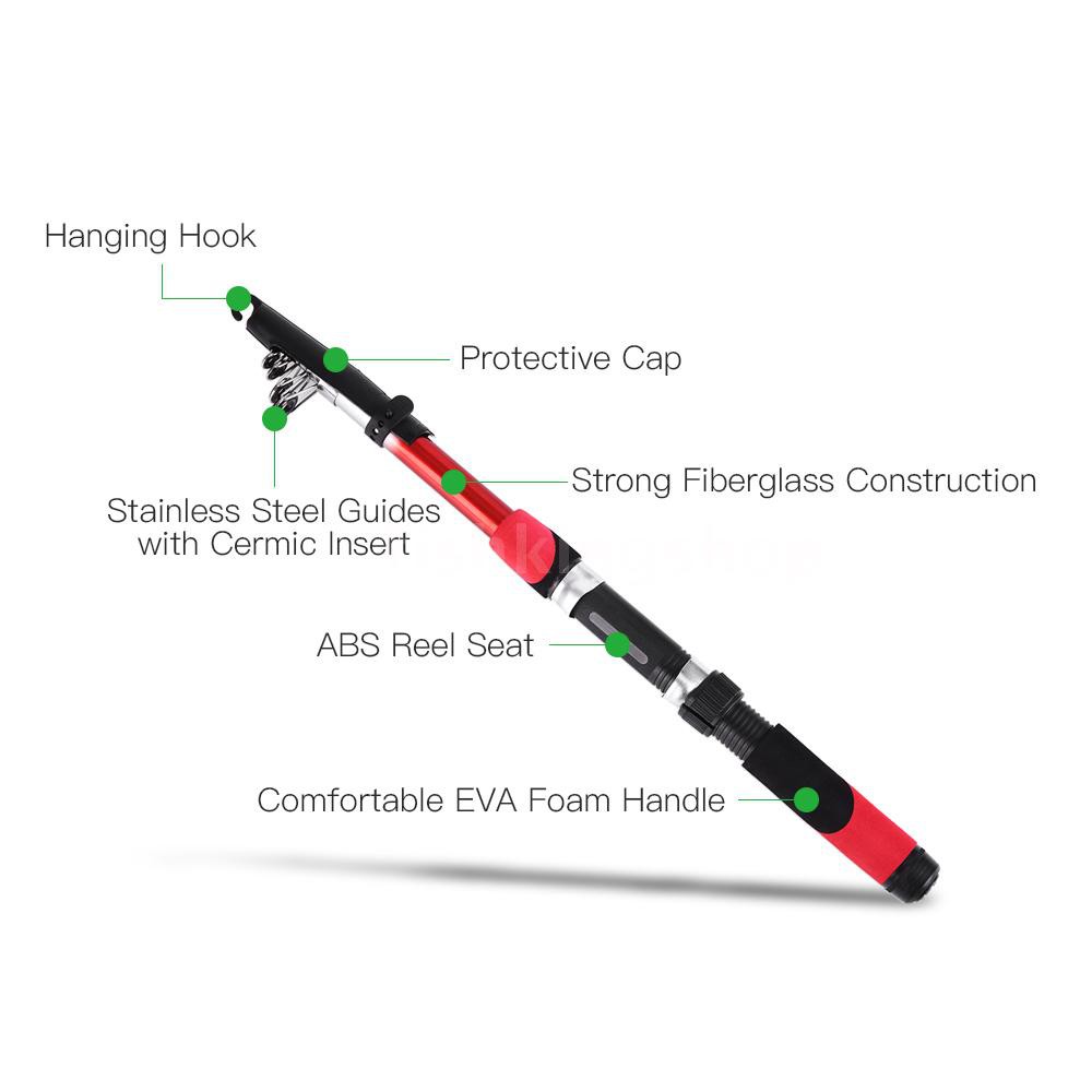 fhyg ] คันเบ็ดตกปลาแบบพกพา 2.1 เมตร - fishking.th - ThaiPick