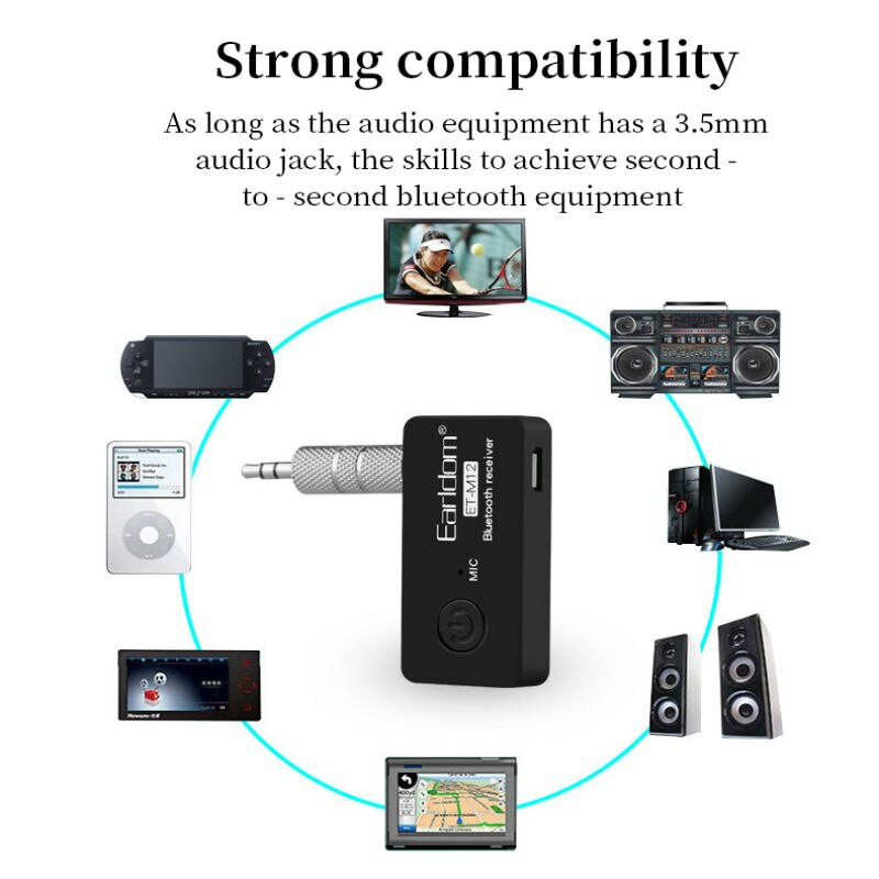 Earldom อุปกรณ์รับสัญญาณบลูทูธ Car Bluetooth M12 - zhuseshop - ThaiPick