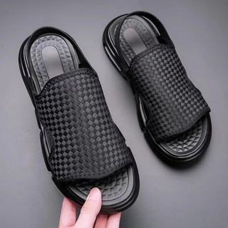 USCF 2022 Men's Sandals Summer Beach Sandals Mens Man's Casual Leather ...