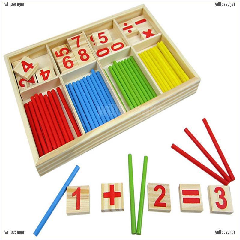 willbesugar Wooden Montessori Mathematics Material Early Learning ...