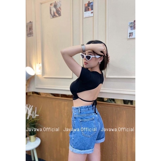 ขายDee shop เสื้อเว้าหลัง แซ่บมาก️ รูดข้าง มัดเอวใส่เที่ยวคือเกิดมากจ้า รุ่นกระแต263 กระต่าย ...