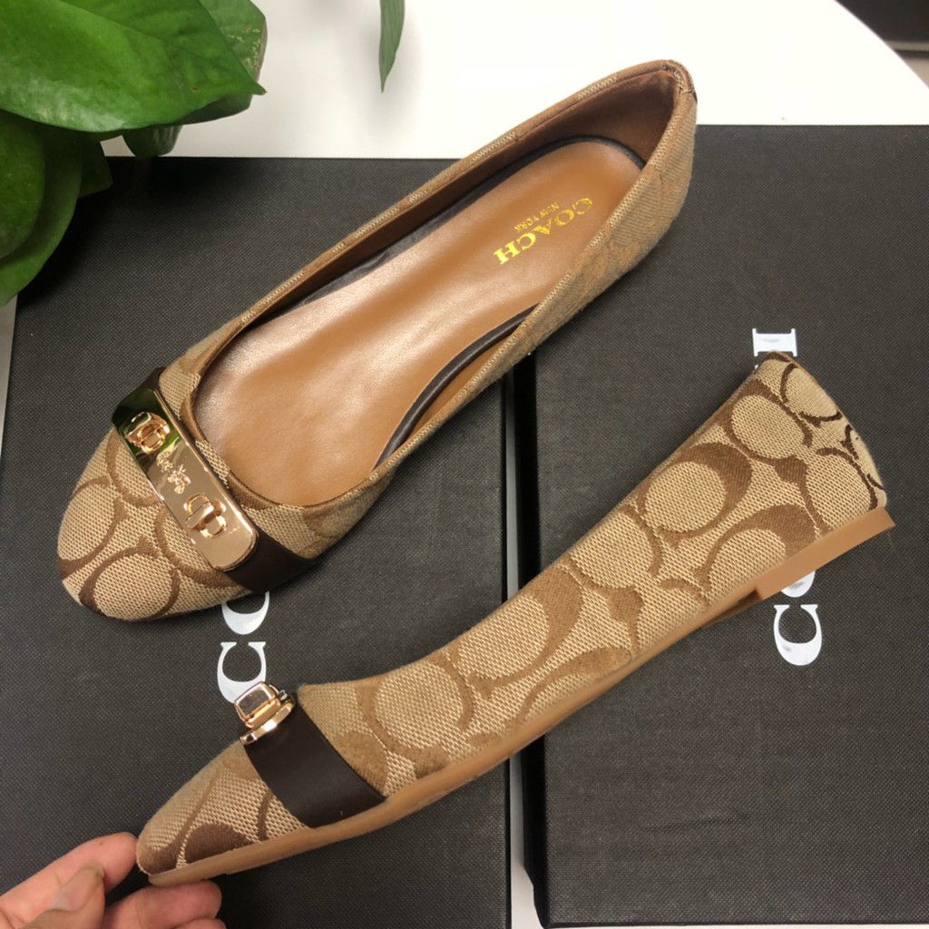 Sepatu Flat Model Coach Original - pengyi1.th - ThaiPick