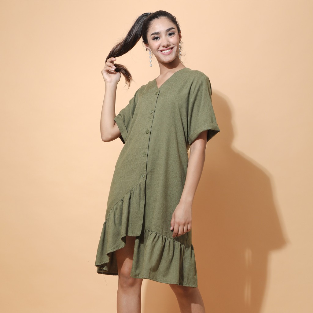 ชุดเดรส Blusha Anthrium สําหรับผู้หญิง - batik_dirga.th - ThaiPick