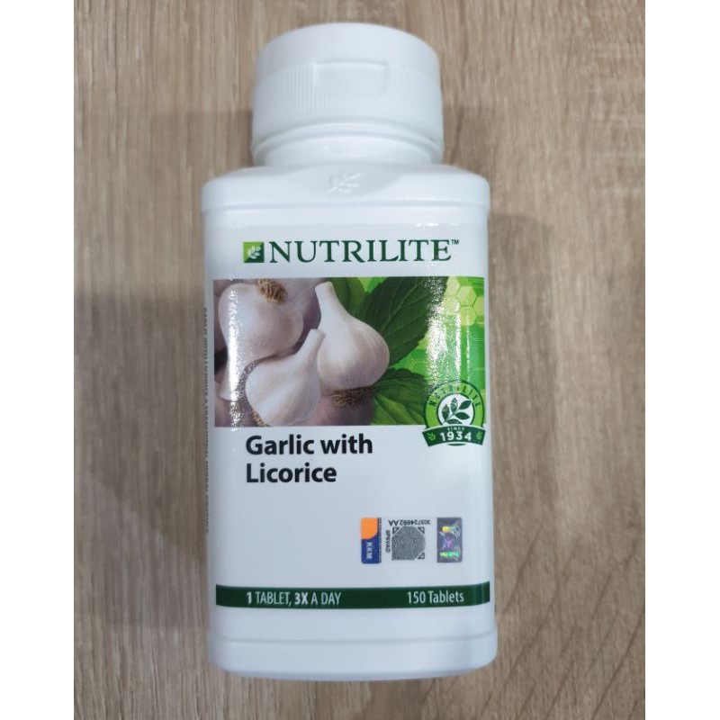 Garlic With Licorice NUTRILITE (150 Tab) กระเทียมอัดเม็ดกระเทียม ...