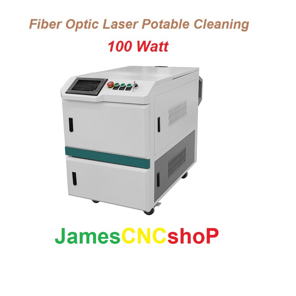 ไฟเบอร์ออฟติกส์เลเซอร์ทำความสะอาดผิวชิ้นงาน 100W Oil Paint Remove Rust ...
